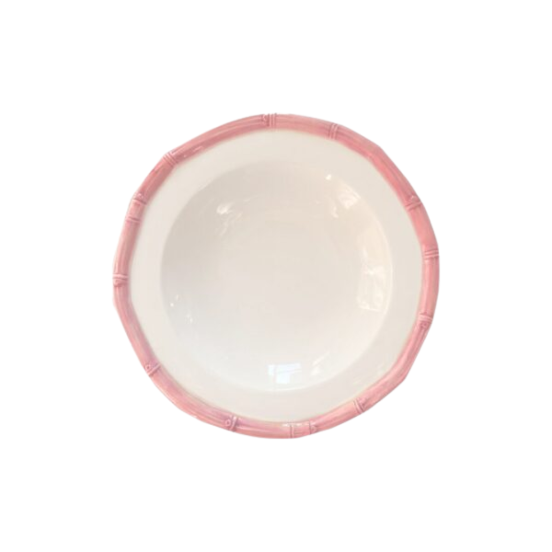 Les Ottomans - Pink Bamboo Soup Plate – Baker Tatum