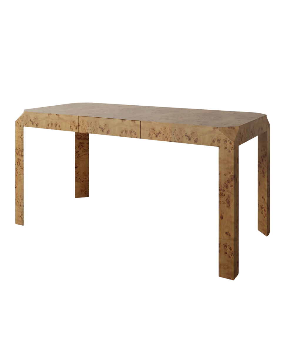 Mappa Burl Wood Console-Style Desk – Baker Tatum