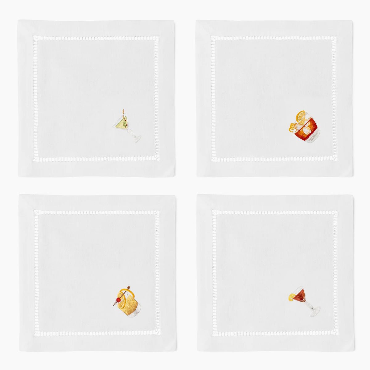 Henry Handwork - Classic Drinks Cocktail Napkin Set – Baker Tatum