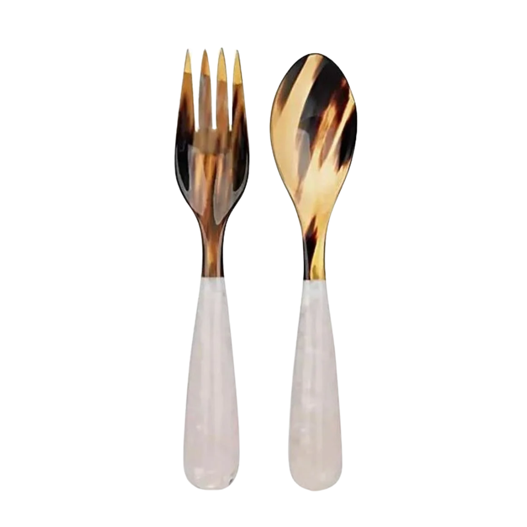 Grand Slam Resin Salad Servers - White – Baker Tatum